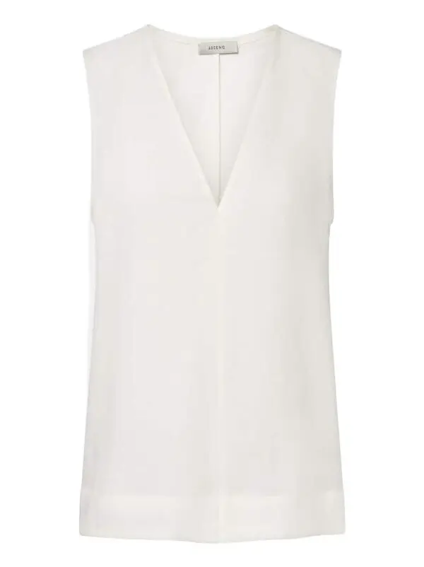 Asceno Linen Top - White