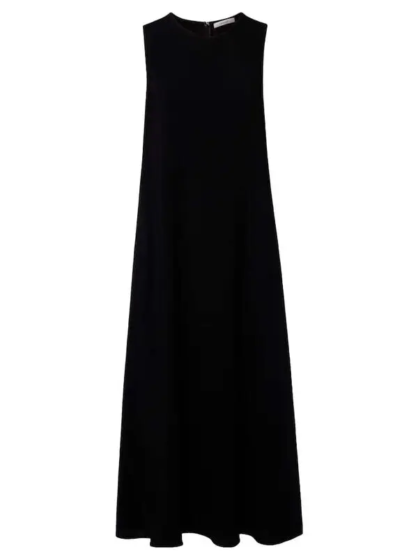 Asceno Jersey Midi Dress - Black