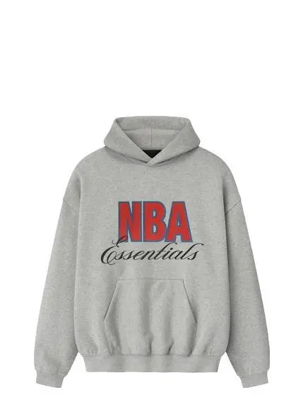 Fear Of God Essentials Nba 90's Hoodie - Concrete Heather