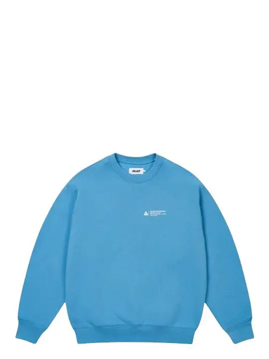 PALACE Shop Locator Crew - Ocean Blue