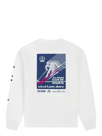 Aimé Leon Dore Longsleeve Alpine Ski Tee Shirt - Bright White