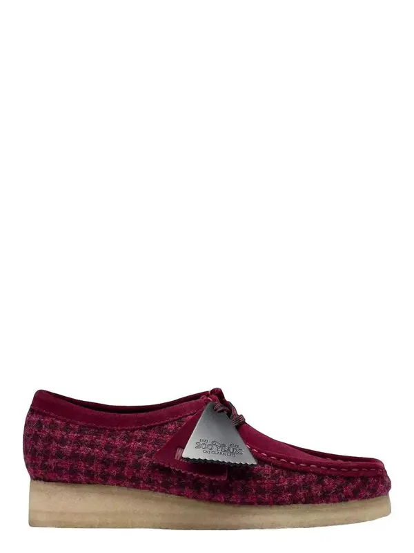 Clarks Wallabee Harris Tweed Combination - Purple Tweed Combination