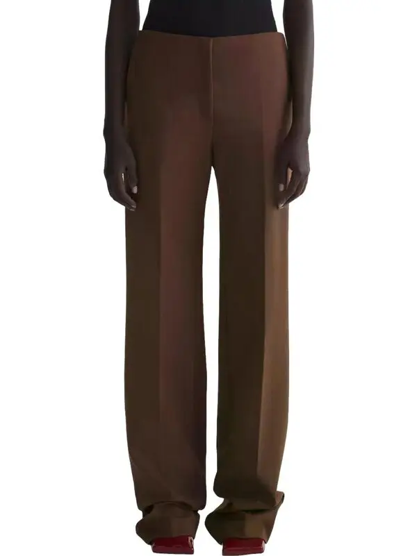 MUGLER Straight Trousers - Brown