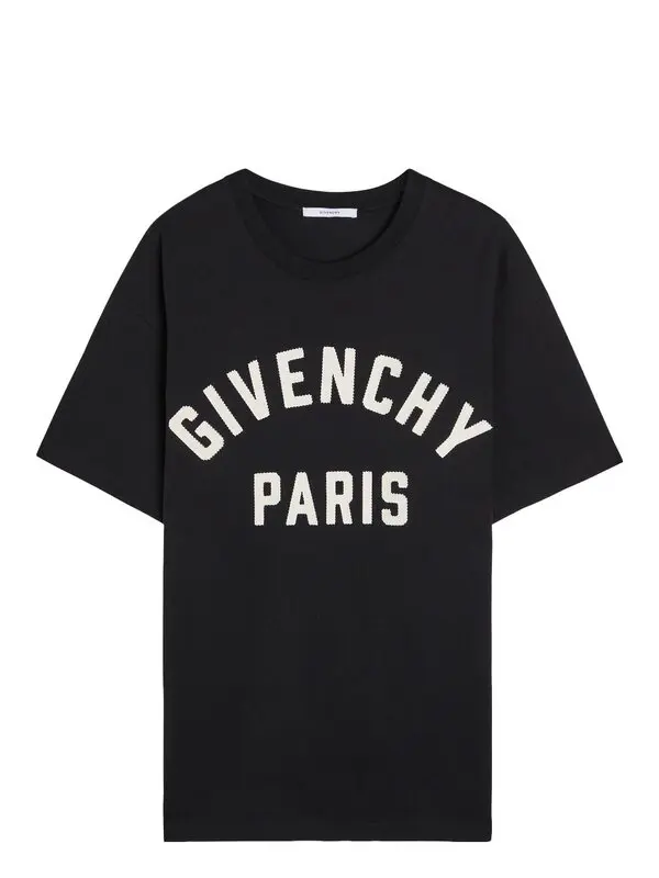 Givenchy Logo-appliquéd Cotton T-shirt - Navy