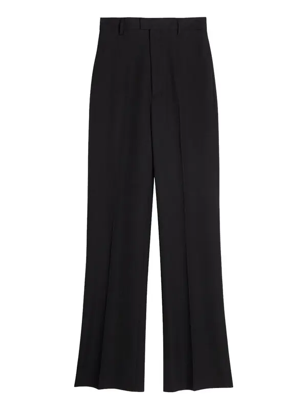 ARMARIUM Carlo Straight-leg Wool Trousers - Black