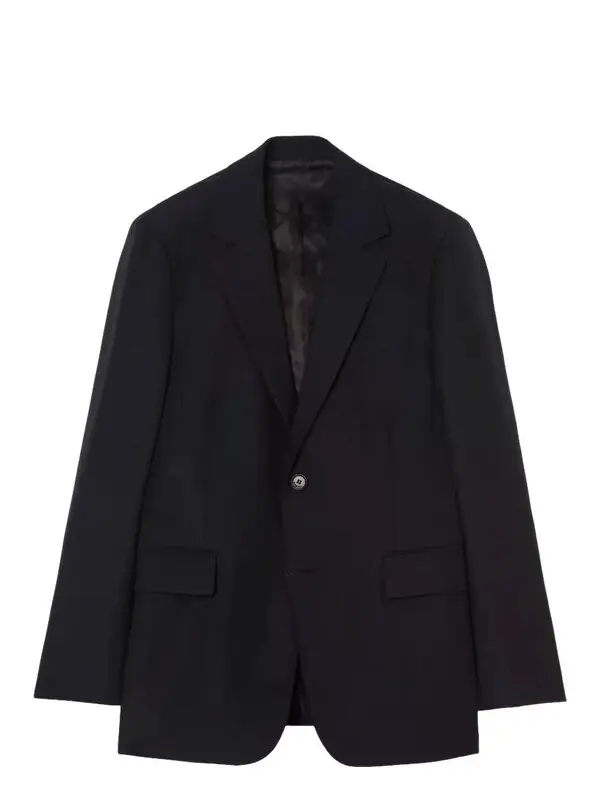 Burberry Single-breasted Tailored Jacket - Blue