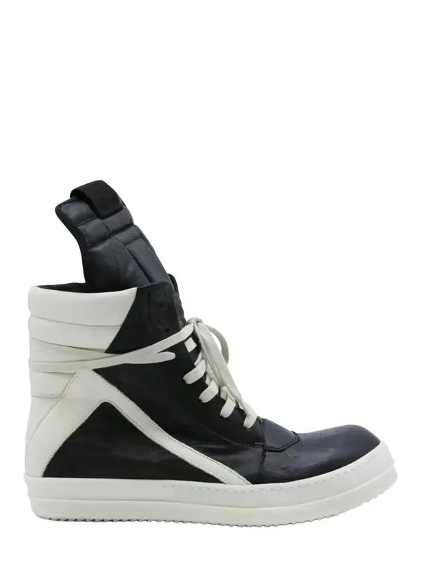 Rick Owens Lace-up Panelled Sneakers - Black