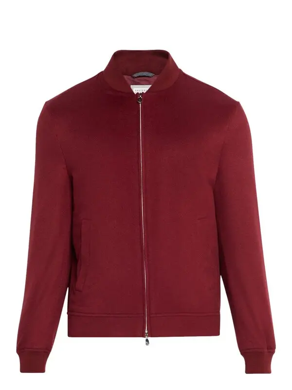 Brunello Cucinelli Cashmere And Silk Bomber Jacket - Crh60 Cher