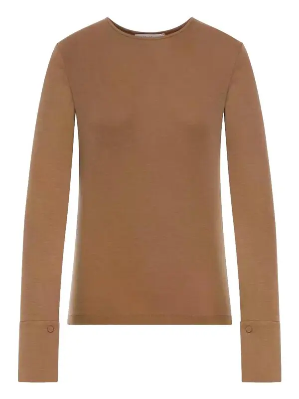 Max Mara Button-detail Sweater - Brown