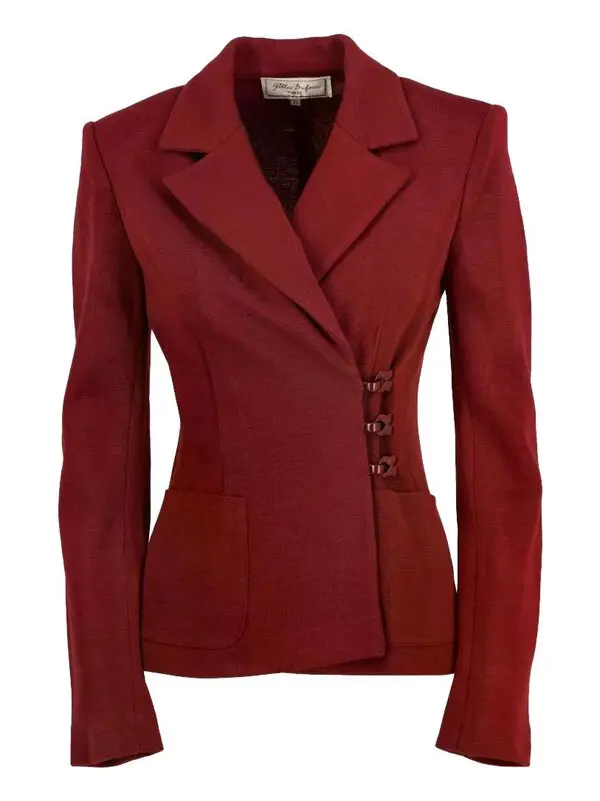 GILLES DUFOUR Tailored Wool Jacket - Red