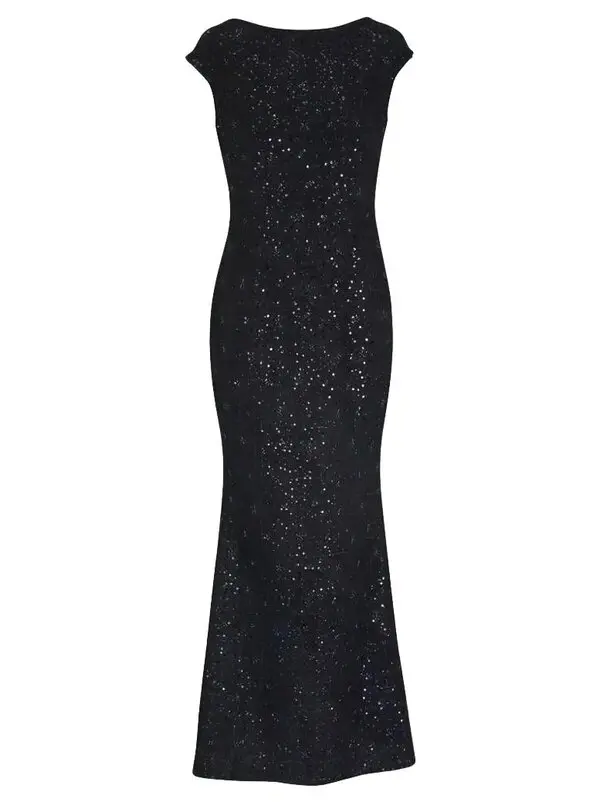 Talbot Runhof Sequin-embellished Midi Dress - Black