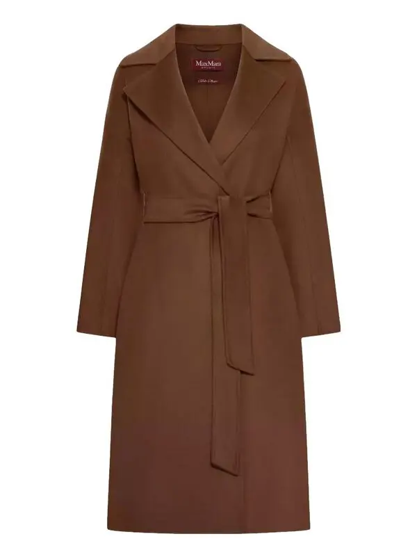 Max Mara Belted Wrap Coat - Brown