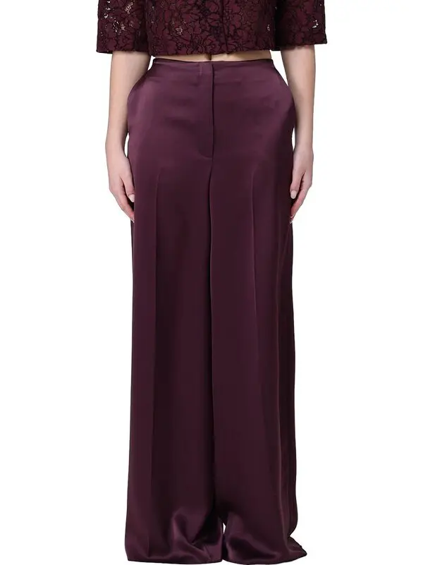 Pinko Wide Leg Pants - Burgundy