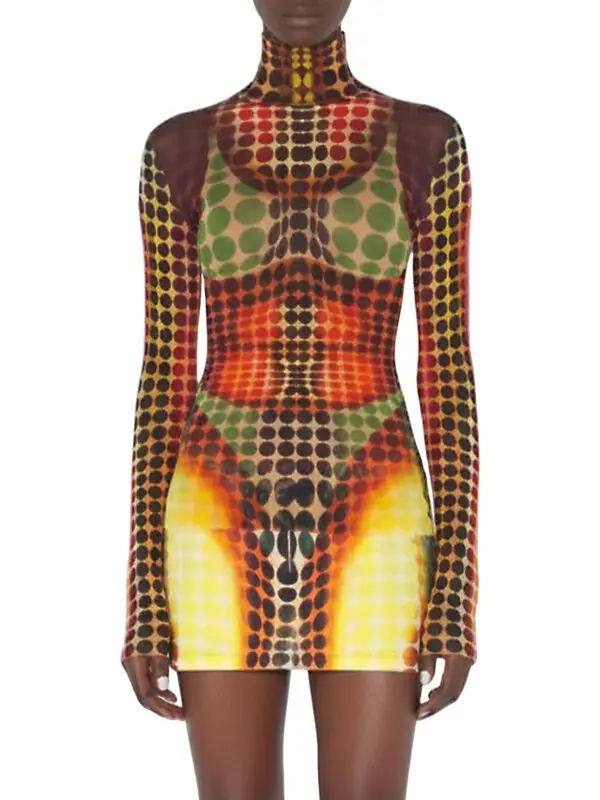 Jean Paul Gaultier Printed Top - Orange