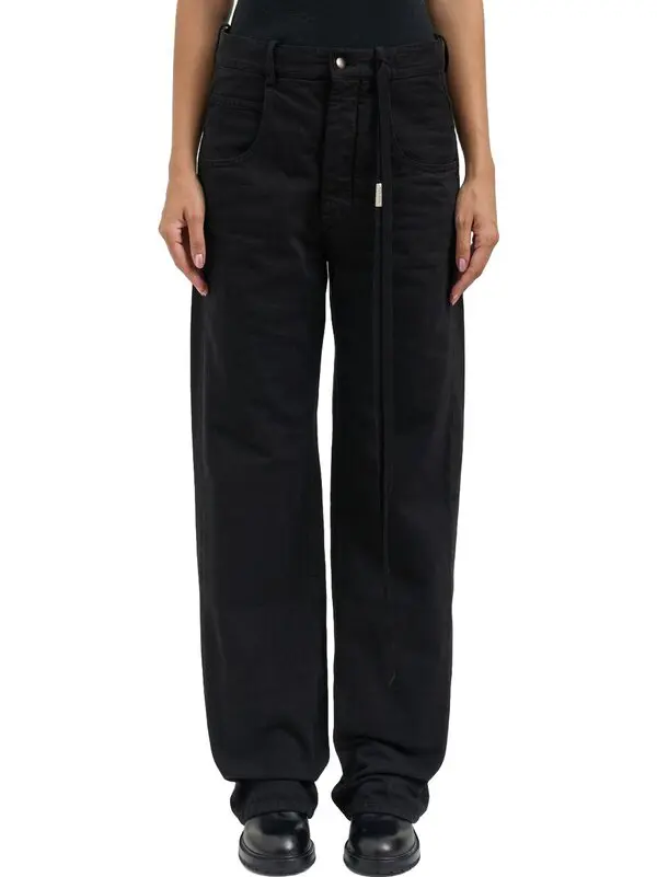 ANN DEMEULEMEESTER Straight Leg Jeans - Black