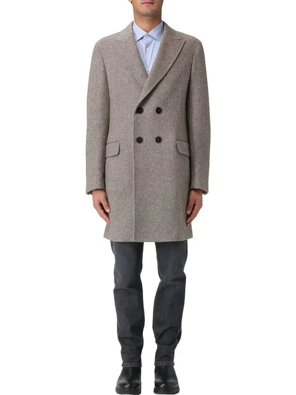 Zegna Double-breasted Coat - Brown