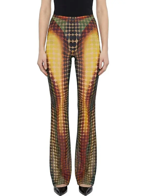 Jean Paul Gaultier Printed Flare Pants - Fa01