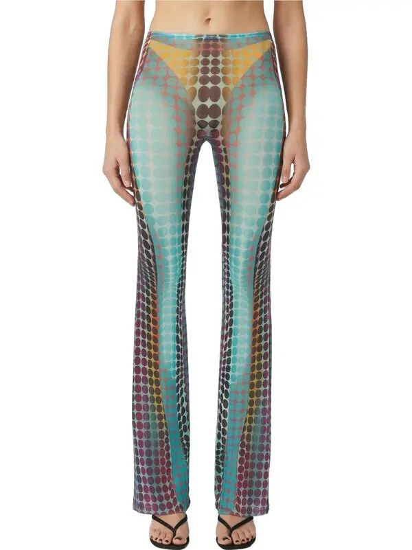JEAN PAUL GAULTIER Wide Leg Pants - Multicolor