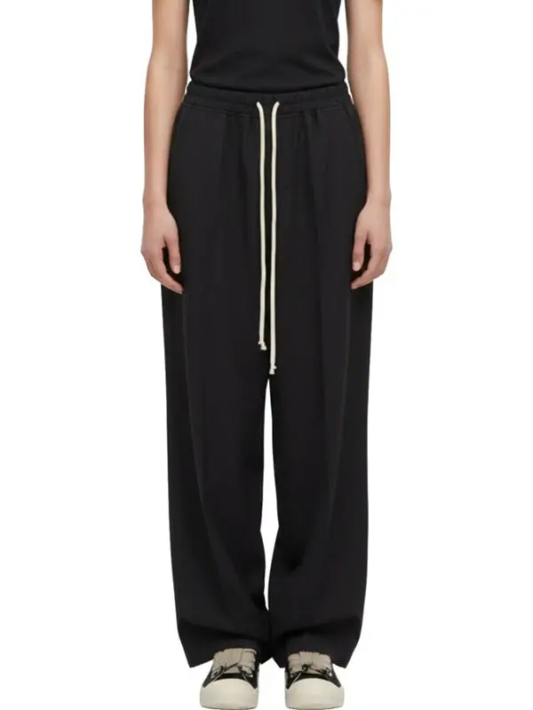 Rick Owens Wide Leg Trousers - Black