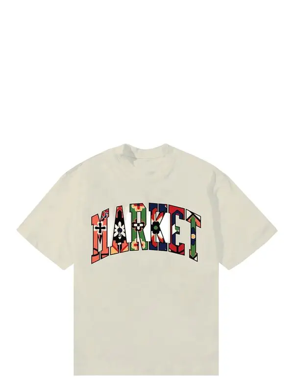 MARKET Floral Rug Arc T-shirt - Cream