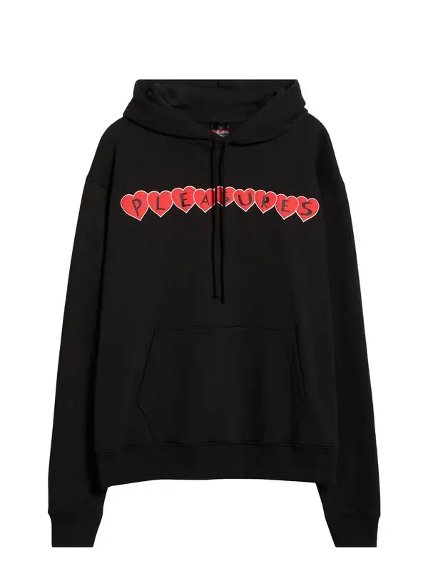 PLEASURES Grin Hooded Sweatshirt - Black