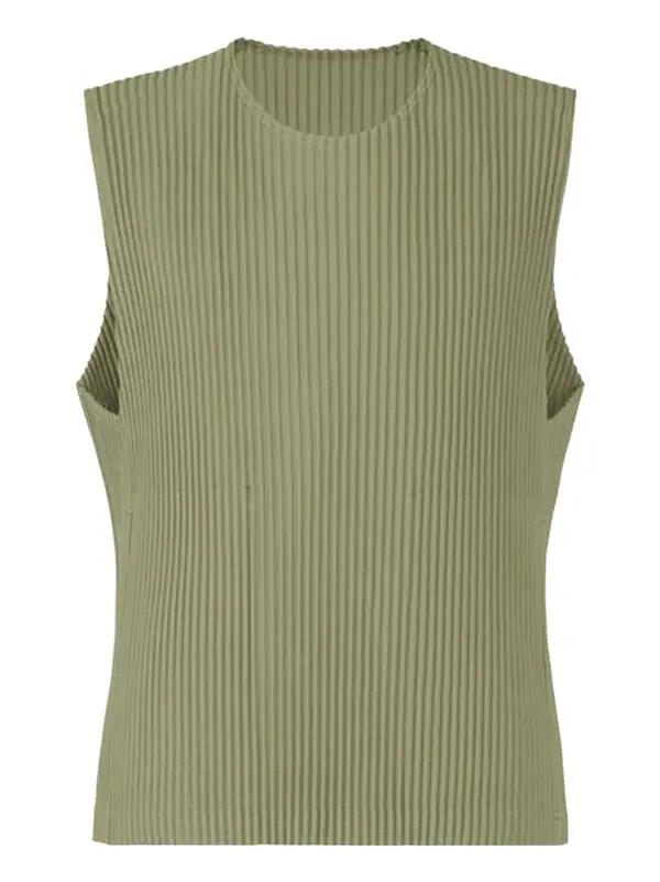 Issey Miyake Tailored Pleats 2 Vest - Green