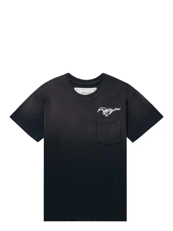 ONE OF THESE DAYS Mustang Cross Tee - Black