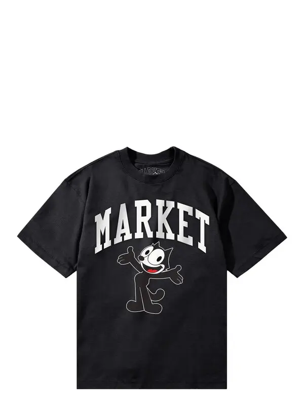 MARKET Felix The Cat Arc Tee Shirt - Black