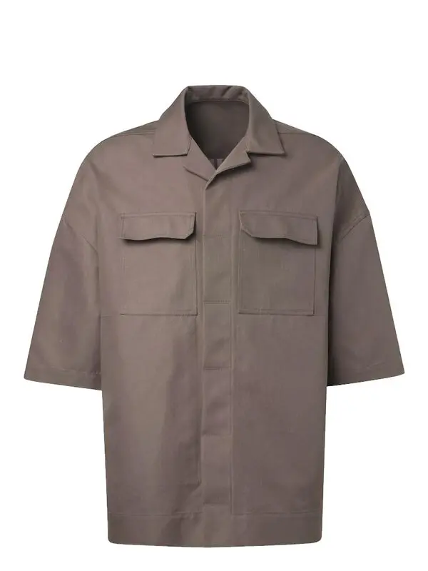 Rick Owens Cotton-blend Shirt - Grey