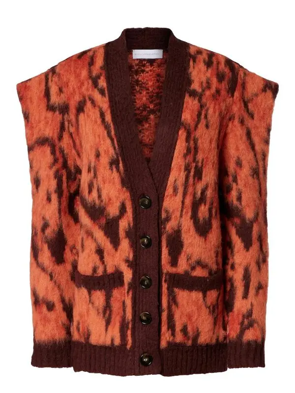 Stella McCartney Printed Wool-blend Sweater Vest - Multicoloured