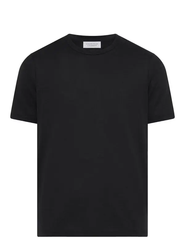Gabriela Hearst Bandeira T-shirt In Cashmere Jersey - Black