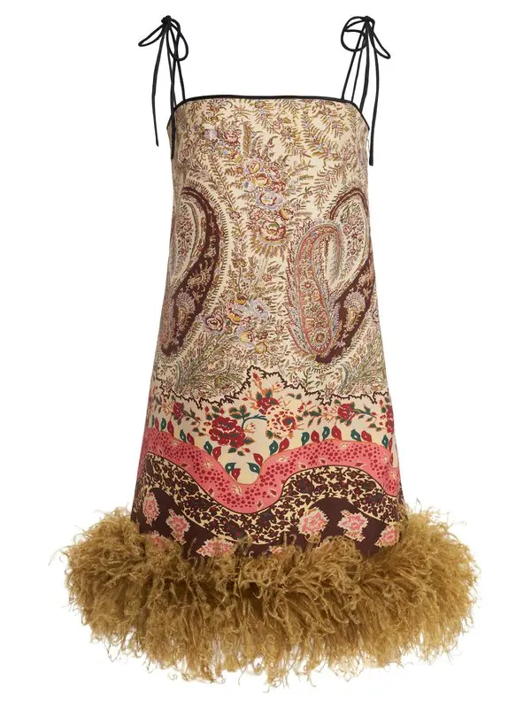 Valentino Garavani Voyage Imaginaire Silk Mini Dress - Multi