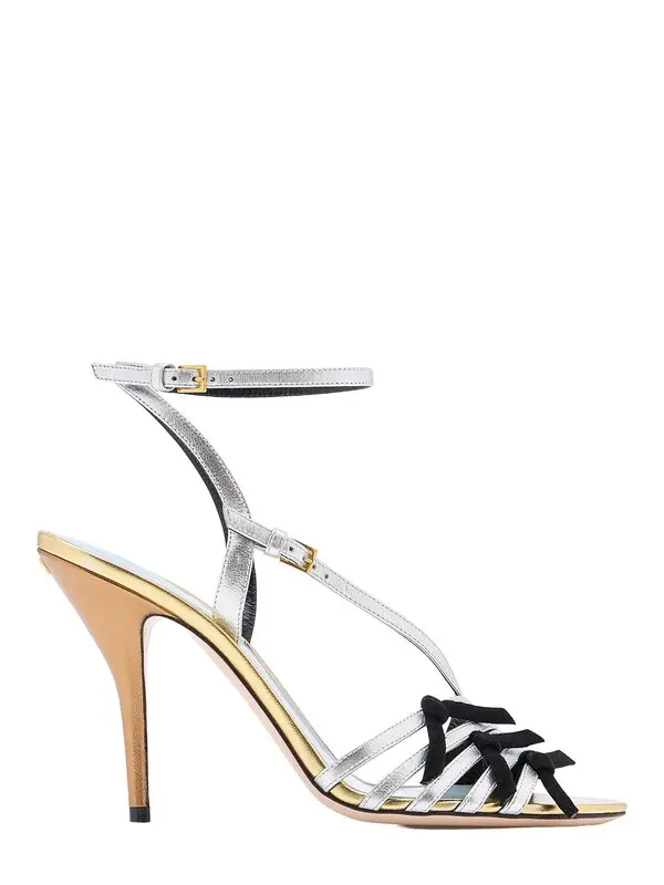 Valentino Garavani Nodine Heeled Sandals - Silver