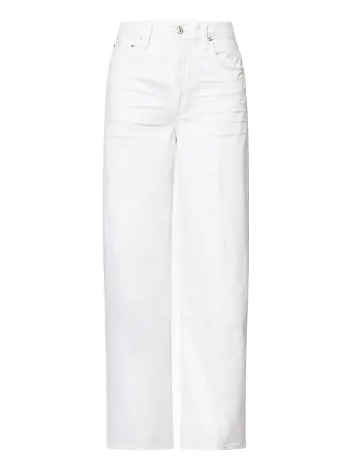 Citizens Of Humanity Ayla Baggy Wide-leg Jeans - Soft White (off White)
