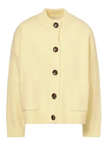SISTERS & SEEKERS Relaxed-fit Knitted Cardigan - Yellow