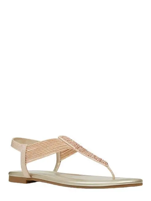 Bandolino Kayte 2 Strappy Embellished Sandals - Rose Gold