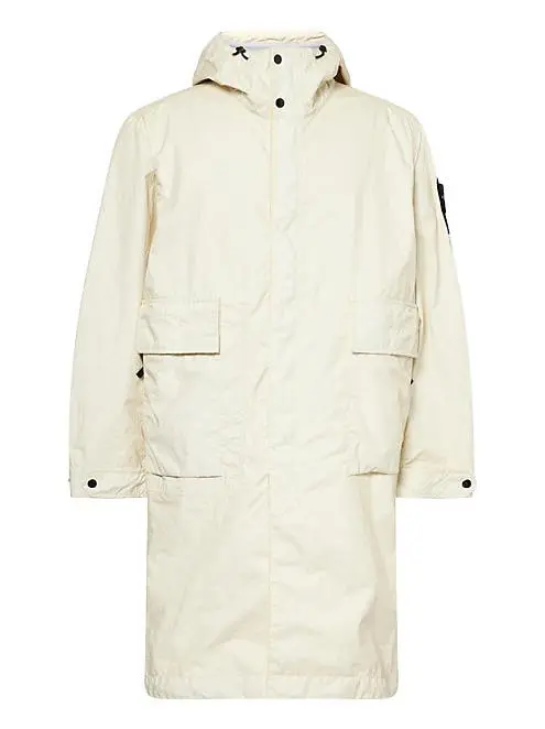 Stone Island Membrana 3l Woven Parka Jacket - Ivory
