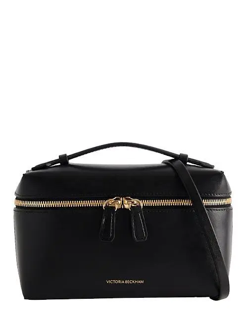 Victoria Beckham Vanity Crossbody Leather Bag - Black