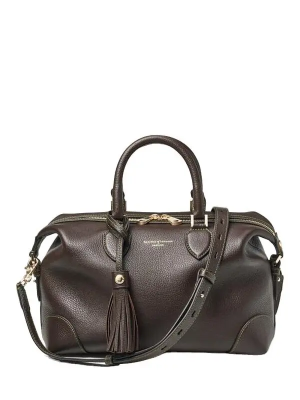 ASPINAL OF LONDON Hudson Bag In Milled Pebble - Brown