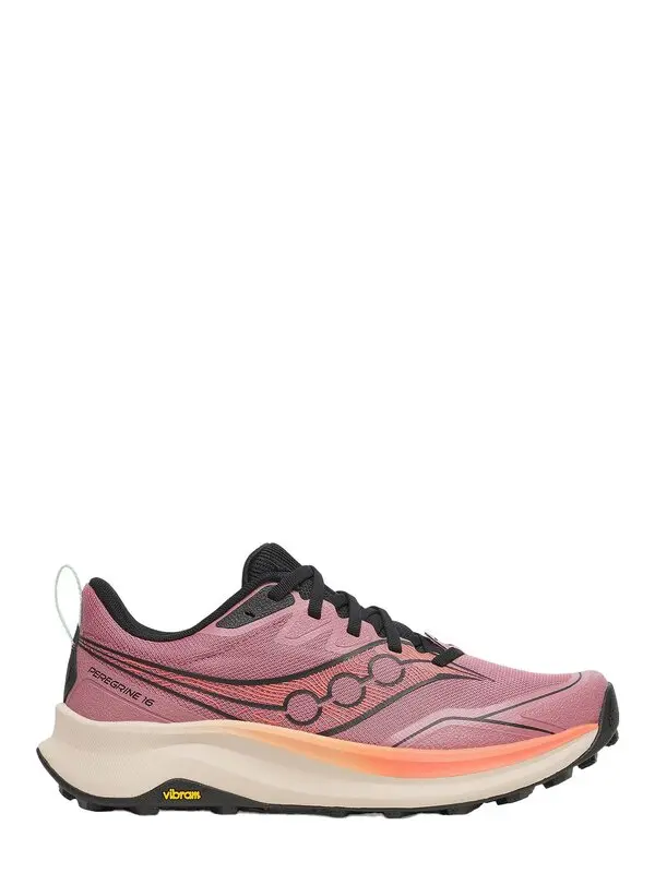 Saucony Peregrine 16 Trail Shoe - Mauve/salmon