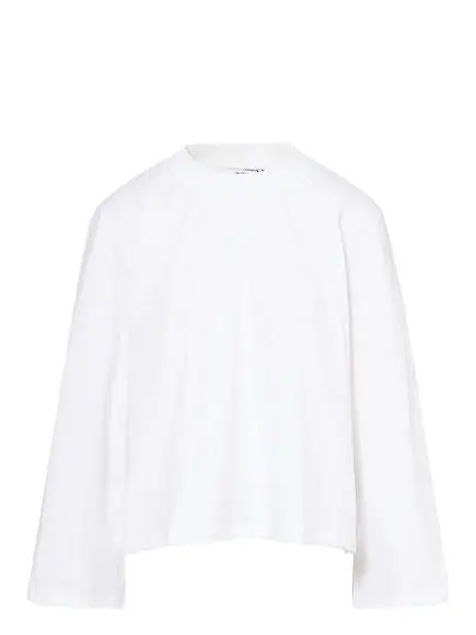 Stylein Joyce Long-sleeve Cotton-jersey Top - White