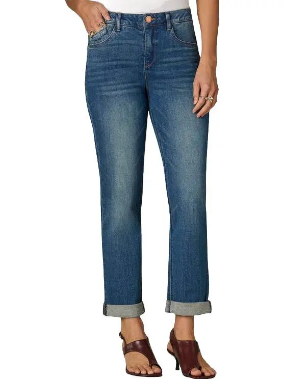 Wit & Wisdom Gemma Girlfriend Jeans - Blue