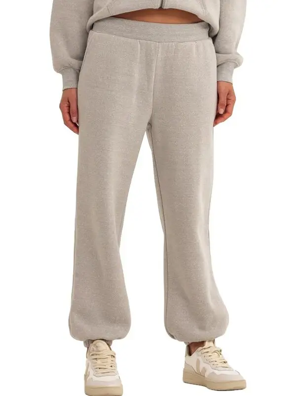 THREADS 4 THOUGHT Jayla Fleece Sweatpants - Light Heather Grey