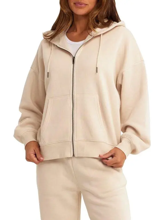 THREADS 4 THOUGHT Corissa Oversized Fleece Hoodie - Tapioca