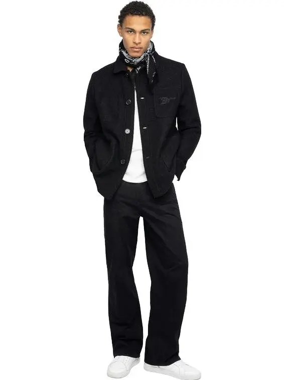 Zadig&Voltaire Venezia Wool Jacket - Black