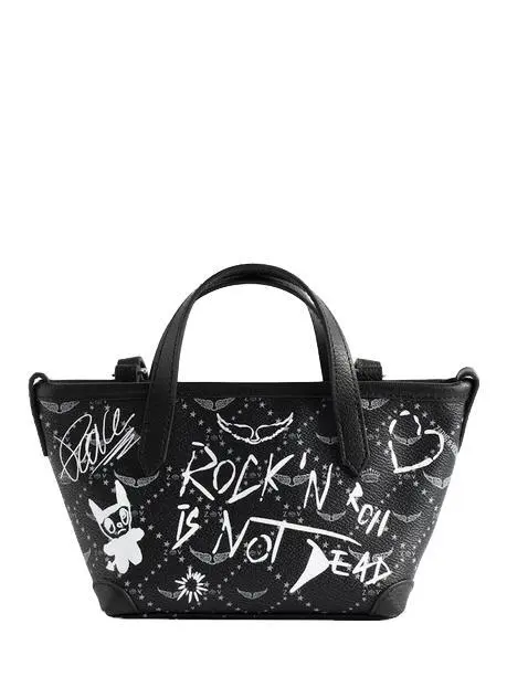 Zadig&Voltaire Z Shopper Nano Rock Tag Bag - Black