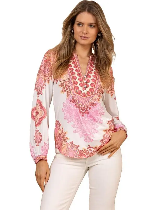 Hale Bob Azaria Jersey Top - Pink