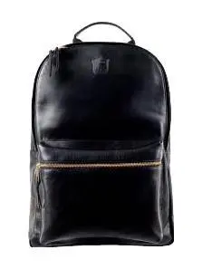 SABANDIJA Leather Backpack - Black