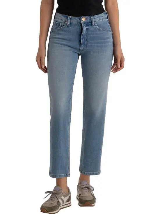 Kut From The Kloth High Waist Ankle Straight Jeans - Certify