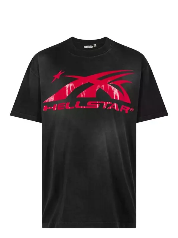 HELLSTAR Sport Logo Gel Red T-shirt - Black